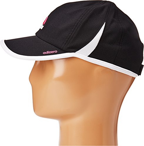 adidas Women's Adizero II Cap, Black/Shock Pink/White, One Size