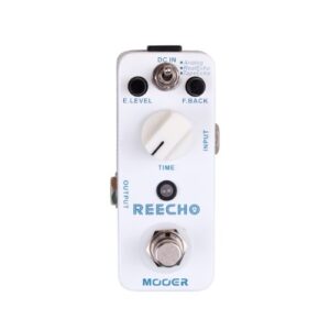 mooer reecho, digital delay pedal,white