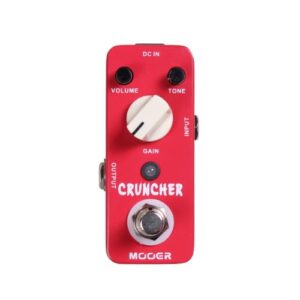 mooer cruncher, high gain distortion micro pedal