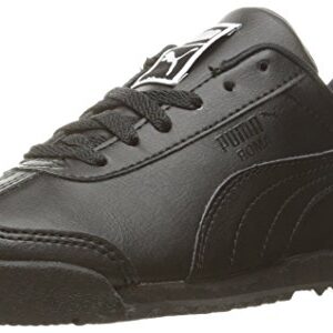 PUMA Roma Basic JR Sneaker (Little Kid/Big Kid) , Black/Black, 6 M US Big Kid