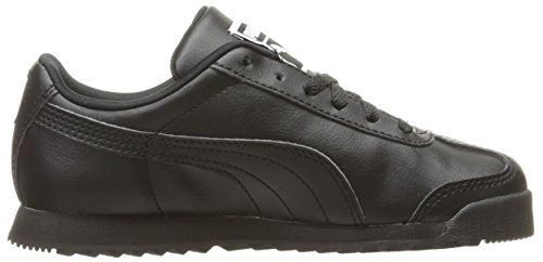 PUMA Roma Basic JR Sneaker (Little Kid/Big Kid) , Black/Black, 6 M US Big Kid