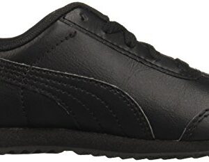 PUMA unisex child Roma Basic Sneaker, Black/Black, 7 Toddler US