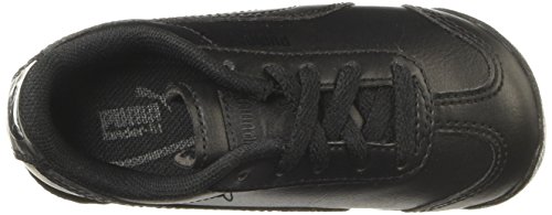 PUMA unisex child Roma Basic Sneaker, Black/Black, 7 Toddler US