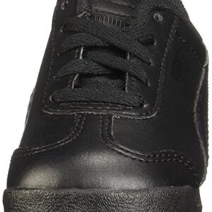 PUMA unisex child Roma Basic Sneaker, Black/Black, 7 Toddler US