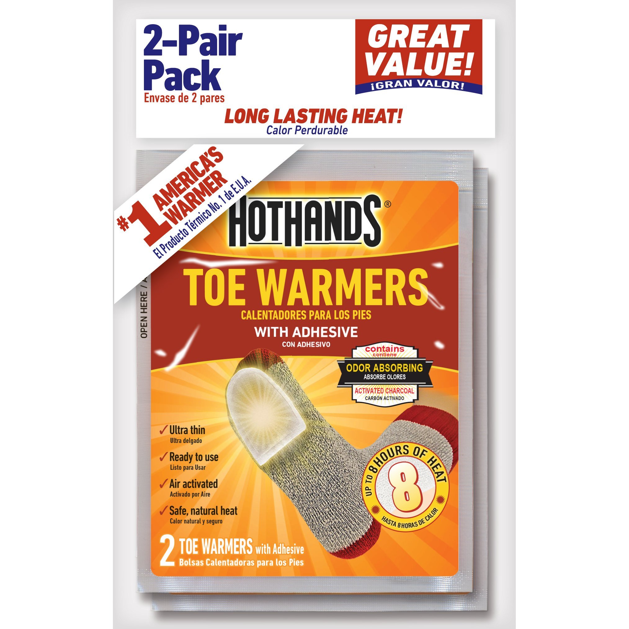 Hothands Toe Warmer (2 pair Bag)