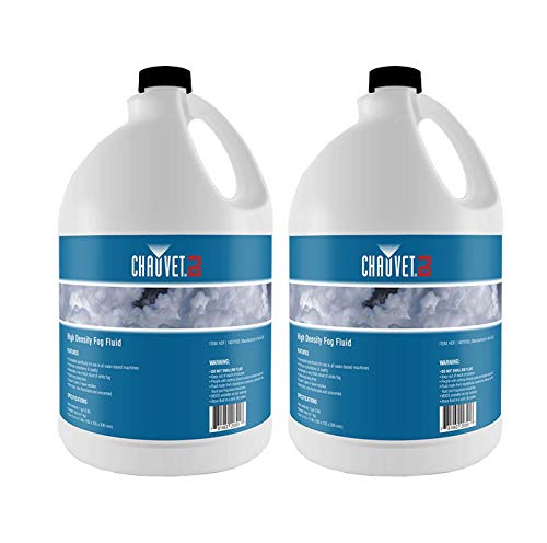 CHAUVET DJ HDF 1 Gallon of High Density Fog/Smoke Juice Fluid Hurricane Machines - 2 Pack