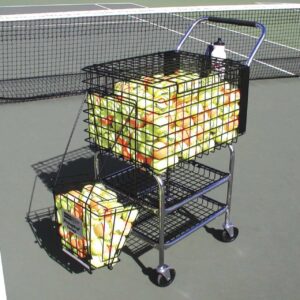 oncourt offcourt deluxe club cart – tennis ball storage/easy transportation