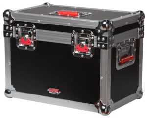 gator cases g-tour series ata style road case for mini electric guitar amp heads such as marshall jtm1h - equipped with heavy duty latches and spring loaded handles; (g-tourminihead2)