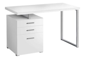 monarch specialties hollow-core left or right facing desk, 48-inch length, white