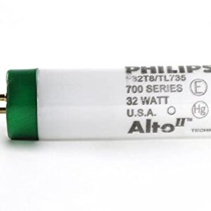 Philips 281618 - F32T8/HL735/ALTO - 32 Watt Fluorescent Tube - T8 - 36,000 Hours - 2,600 Lumens - 3500K - 700 Series Phosphors - Warm White,Case of 30