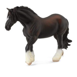 collecta shire horse mare, black, 6.7"l x 4.8"h