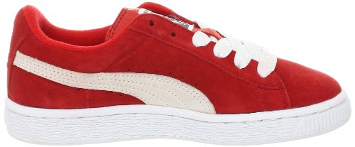 PUMA Suede JR Sneaker High Risk Red/White 7 M US Big Kid