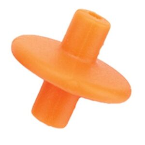 pine ridge archery slide-on kisser button (pack of 1), orange, x-large