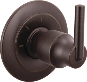 delta faucet trinsic 3-setting shower handle diverter trim kit, diverter valve trim kit oil rubbed bronze, 3 way shower diverter, delta diverter trim, venetian bronze t11859-rb (valve not included)