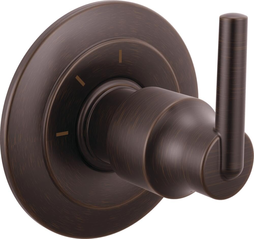 Delta Faucet Trinsic 3-Setting Shower Handle Diverter Trim Kit, Diverter Valve Trim Kit Oil Rubbed Bronze, 3 Way Shower Diverter, Delta Diverter Trim, Venetian Bronze T11859-RB (Valve Not Included)