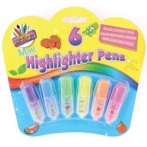 kids childrens mini fruit scented writing highlighter craft pens party bags gift by tallon