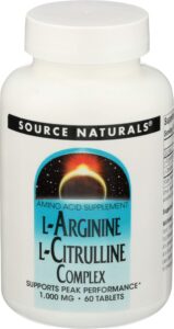 l arginine l citrulline complex source naturals, inc. 60 tabs