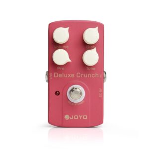 joyo jf-39 deluxe crunch distortion guitar effect pedal - true bypass, dc 9v and battery supported