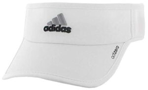 adidas women's adizero ii visor, white/black/platinum, one size