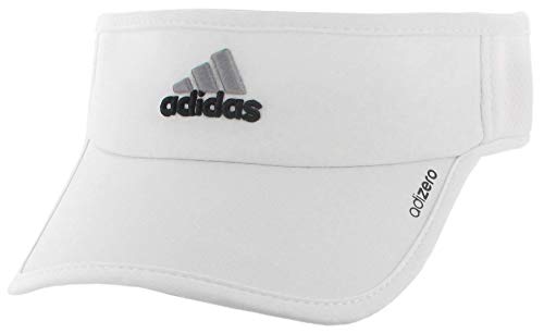 adidas Women's Adizero II Visor, White/Black/Platinum, One Size