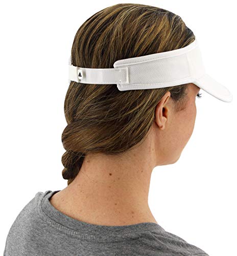 adidas Women's Adizero II Visor, White/Black/Platinum, One Size