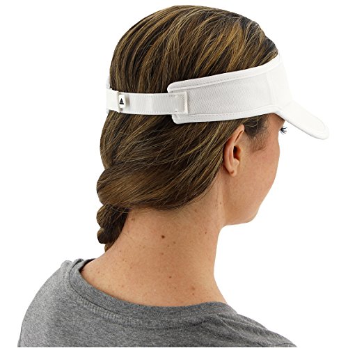 adidas Women's Adizero II Visor, White/Black/Platinum, One Size