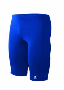 tyr boy's durafast elite solid jammer swim suit (royal, 24)