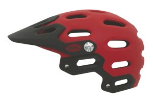 bell super bike helmet (red/black, small)