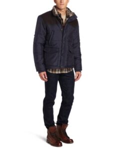 ted baker men's nohood puffa, navy, 6