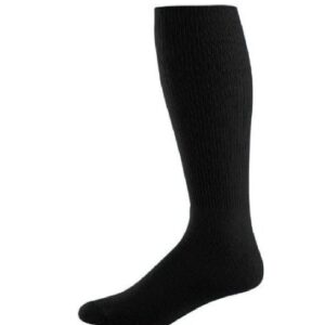 joe's usa - football game socks black, intermediate (9-11)