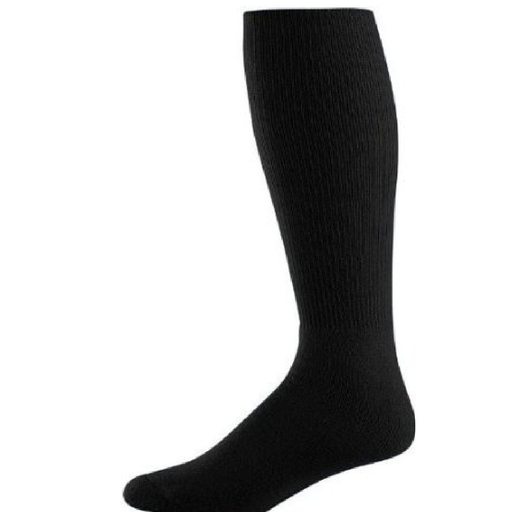 Joe's USA - Football Game Socks Black, Intermediate (9-11)