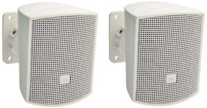 jbl professional control 52-wh surface-mount satellite speaker for subwoofer-satellite loudspeaker system, white, sold as pair