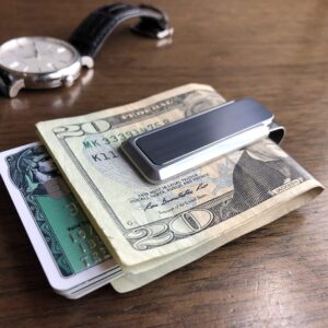 M-Clip Money Clip (Natural) - Minimalist Slim Wallet Alternative for Front Pocket Carry - Cash and Credit Card Holder for Men