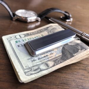 M-Clip Money Clip (Natural) - Minimalist Slim Wallet Alternative for Front Pocket Carry - Cash and Credit Card Holder for Men