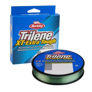 berkley trilene® xt®, low-vis green, 4lb | 1.8kg, 330yd | 301m monofilament fishing line, suitable for saltwater and freshwater environments