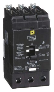 schneider electric 480y/277-volt 70-amp edb34070 miniature circuit breaker 480y/277v 70a, black