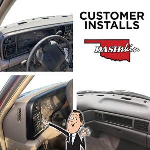 DashSkin USA (NOT Made in China!) Molded Dash Cover Compatible with 94-97 Dodge Ram 1500/2500/3500 in Medium Quartz - Easy Cracked Dashboard Fix - Made in America