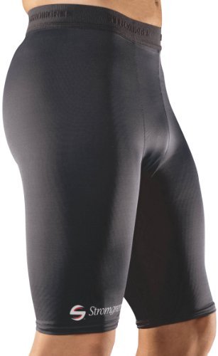 Cramer Men's Compression Shorts for Quads, Groin and Hamstring Support, Athletic Compression Gear, Performance Compression Shorts, Anti-Bacterial and Moisture-Wicking Fabric, Black, Small