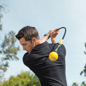 SKLZ Gold Flex Golf Swing Trainer Warm-Up Stick, 40 Inch, Yellow