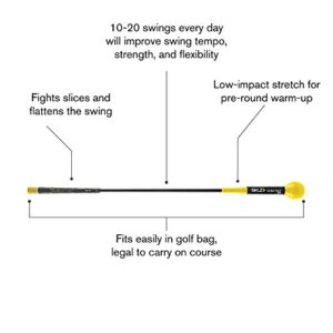 SKLZ Gold Flex Golf Swing Trainer Warm-Up Stick, 40 Inch, Yellow