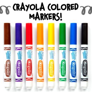 Crayola Washable Markers - Black (12ct), Kids Broad Line Markers, Bulk Markers for Classrooms & Teachers