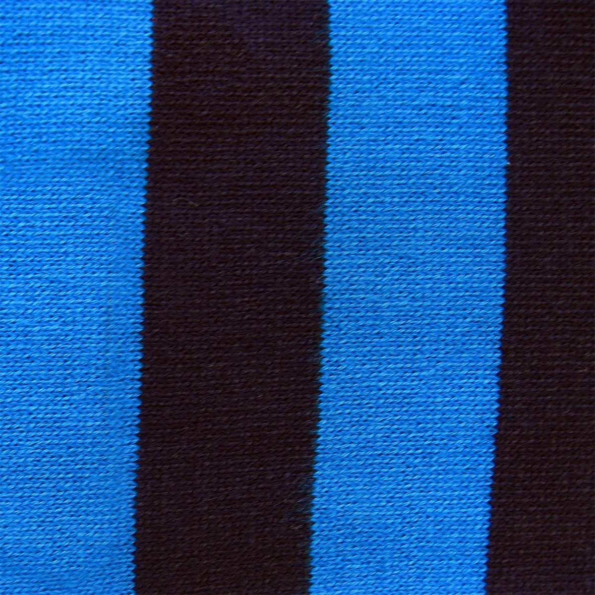 TrendsBlue Premium Soft Knit Striped Scarf, Blue & Black