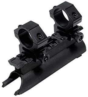 Ultimate Arms Gear Tactical SKS 7.62x39 Rifle See Through Receiver Cover Replacement Scope Mount With 2-7x32 Rifle Duplex Sniper Reticle Scope With Included 7/8" Weaver-Picatinny Scope Rings