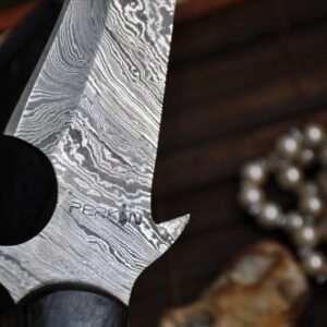 Perkin Knives - Handmade Damascus Steel Hunting Knife Full Tang - Work of Art