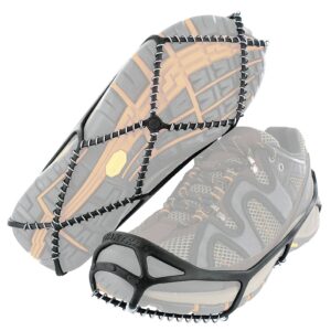 yaktrax walk traction cleats for walking on snow and ice (1 pair), medium