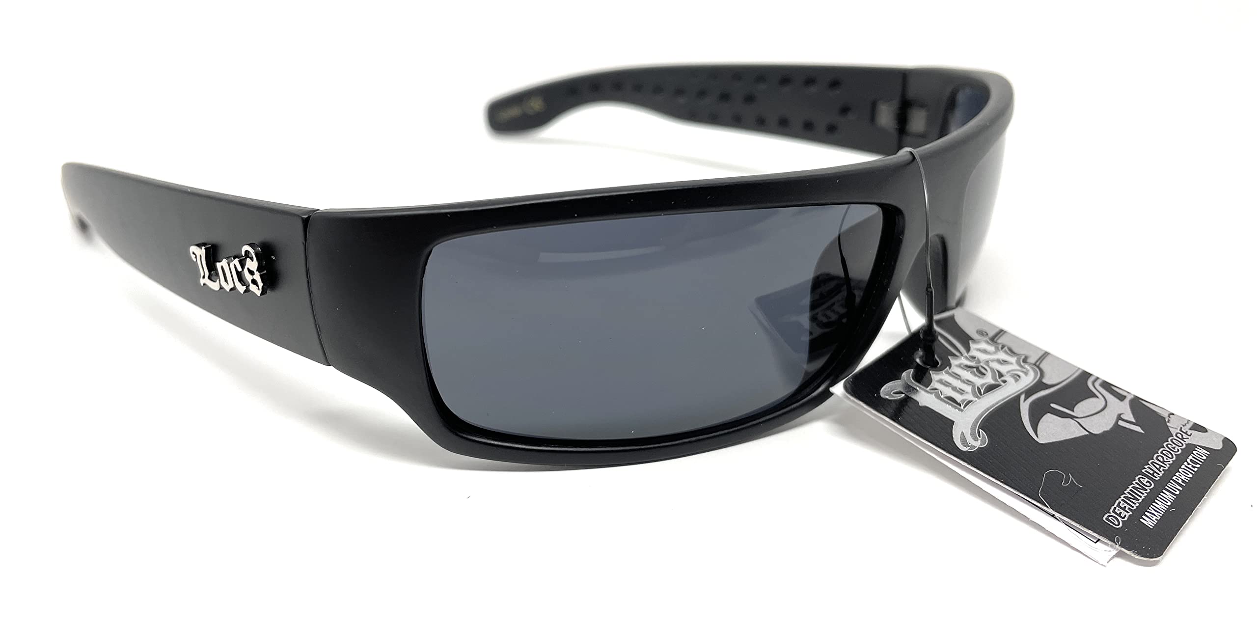 Black Locs OG Gangster Cholo Narrow Rectangular Sunglasses