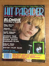 hit parader magazine july 1980 blondie cover + tom petty, police sting, gary numan, journey, queen, sylvain sylvain, foreigner, cheap trick, steven tyler aerosmith, kiss, heart, steve walsh kansas, the knack, lenny kaye, joe jackson, rush, the clash