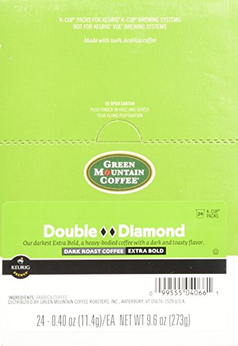 Green Mountain Double Black Diamond Extra Bold K-Cup Coffee, Totally 72 K-Cups