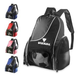 vizari solano soccer backpack (black)