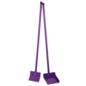 clean go pet sanitary dog poop scoop shovel, foldable, easy storage, purple